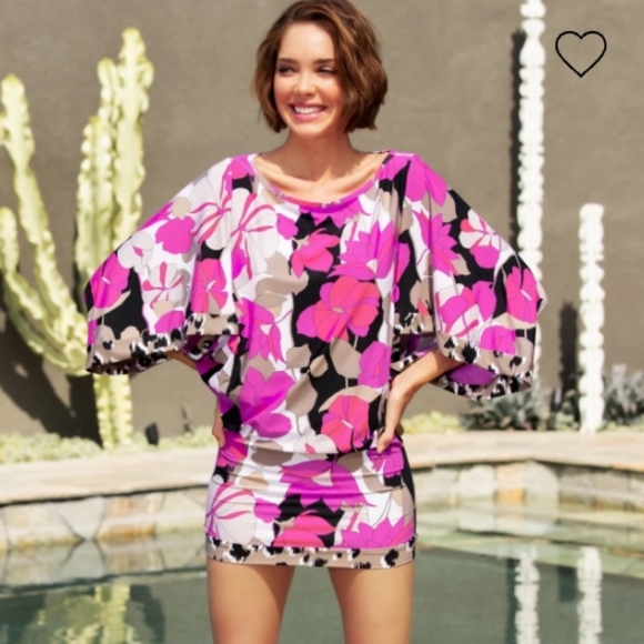 Trina Turk | Swim | Trina Turk Lynx Gemini Tunic Swim Coverup Sz Xs Nwt ...